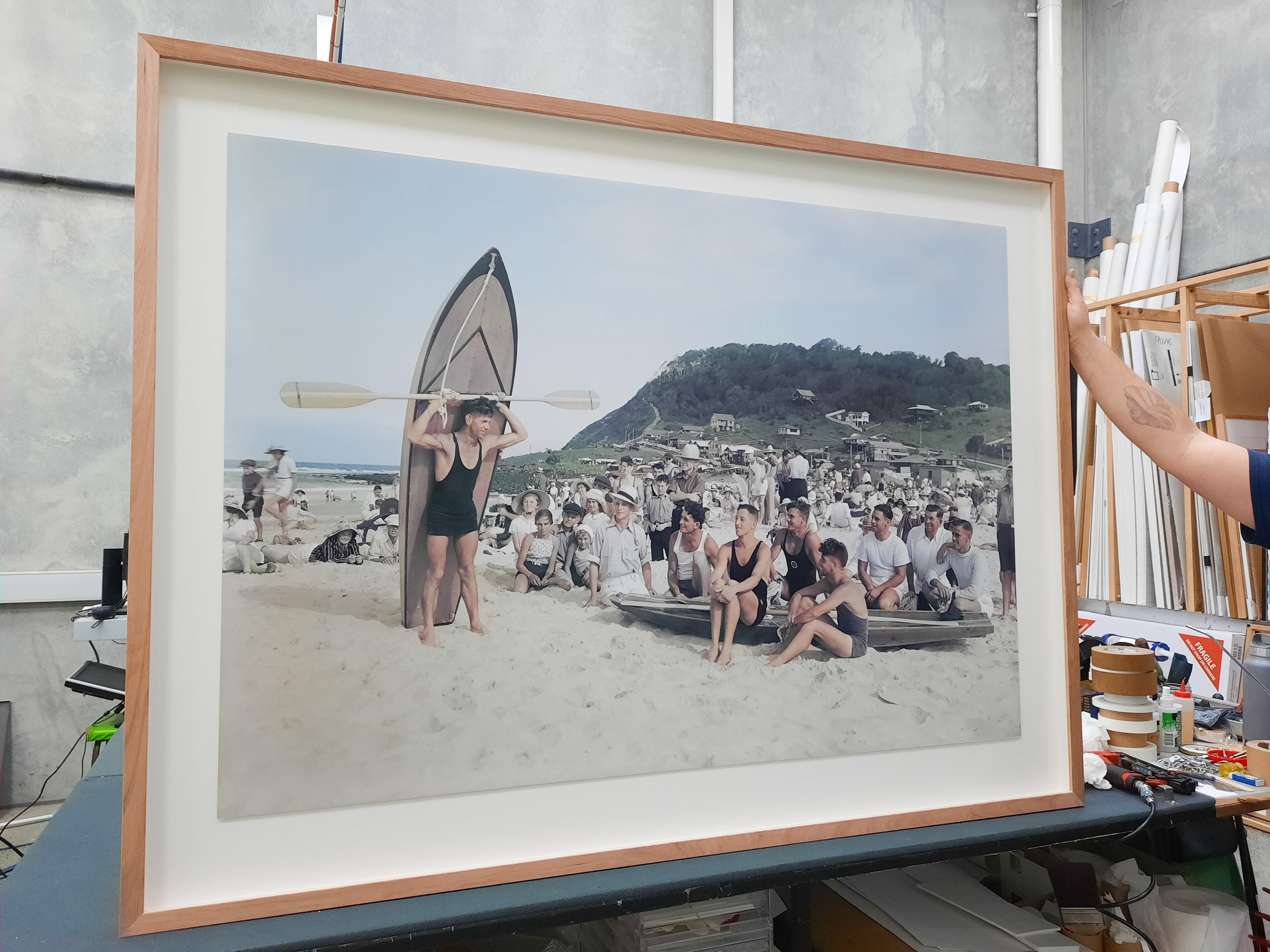 Colourised Vintage Photo Framing | Custom Framing Brisbane - Jubilee Framers
